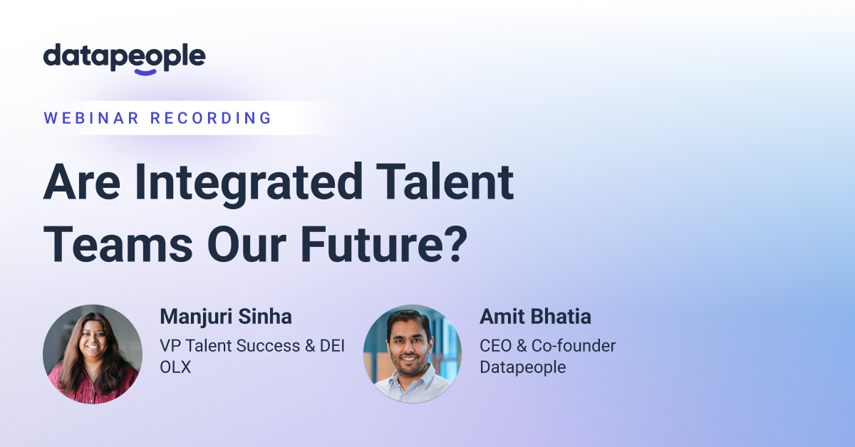 Are Integrated Talent Teams Our Future?